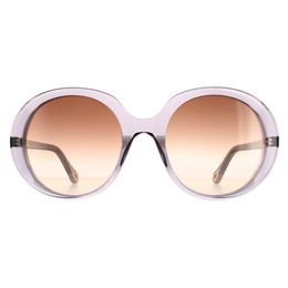 Chlo&eacute; Chloe Oval Womens Transparent Grau Braun Gradient CH0007S