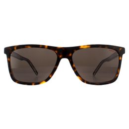 Hugo by HUGO BOSS Rectangle Mens Havanna Crystal Brown Sonnenbrillen