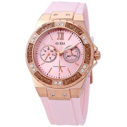 Guess W1053L3 Limelight Crystal Rosa Zifferblatt Damenuhr