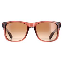 Ray-Ban Rectangle Unisex Transparent Hellbraun Braun Gradient Justin 4165