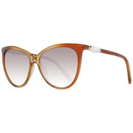 Swarovski Cat Eye Womens brun clair Transparent brun gradient de soleil