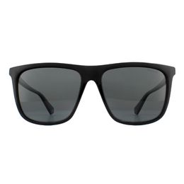 Polaroid Square Mens Schwarz Grau Polarisierte Sonnenbrille