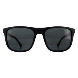 Emporio Armani Sonnenbrille EA4129 504287 Matt Schwarz Grau Gradient
