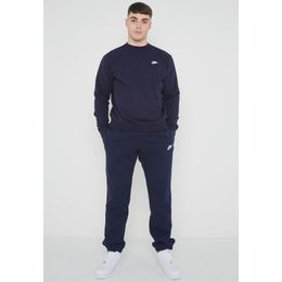 Nike Herren Club Fleece Full Trainingsanzug Set Navy