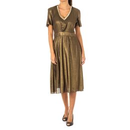 La Martina Kurz&auml;rmeliges Damen-Kleid mit V-Ausschnitt KWD007