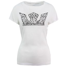 SUPRA White Crown Kurz&auml;rmel wei&szlig;e Crew Hals Womens T-Shirt 192232 163