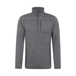 Mountain Warehouse - "Helford" Fleece-Oberteil mit halbem Rei&szlig;verschluss f&uuml;r Herren (Grau)