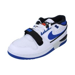 Nike Air Force Blaue Details Wei&szlig;e Turnschuhe