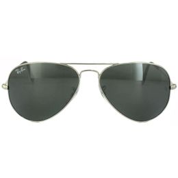 Ray-Ban Aviator Unisex Silber Grau Spiegel Sonnenbrille