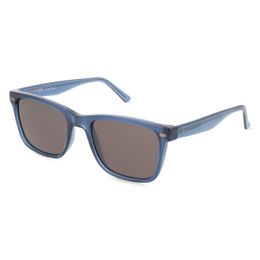 Fielmann MC 561 SUN CL VINCENT | Herren-Sonnenbrille | Fassung: Vollrand, Quadratisch, Propionat, Blau Transparent | Glasfarbe: Grau