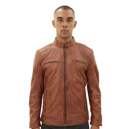 Herren Moto Leder Bikerjacke-Taiwan