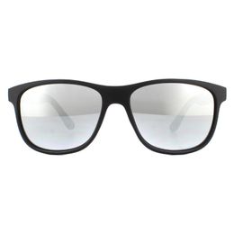Montana Sonnenbrille MS48 B Schwarz Revo Silber Spiegel