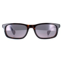Moncler Rectangle Womens Dark Havana Rauch Spiegel ML0116