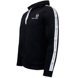 Sergio Tacchini Herren Devok Taped Hoodie Black Jumper 038356 166