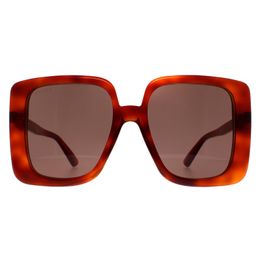 Gucci Quadrat Damen Havana Braun GG1314S