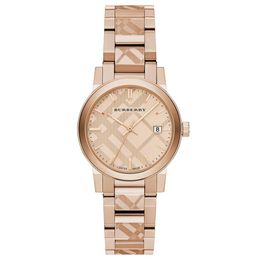 Burberry BU9146 The City Gravierte Check Unisex Uhr