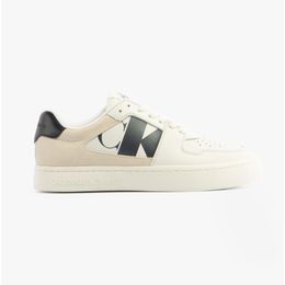 Calvin Klein CLASSIC CUPSOLE Damen Sneakers Helles Wei&szlig;/Schwarz