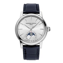 Frederique Constant Fr&eacute;d&eacute;rique Constant Classic Moonphase Blau Herren Armbanduhr FC-716S3H6