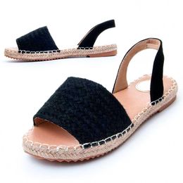 Montevita Flache Sandale Yuttan4 in Schwarz