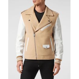 Philipp Plein Leder Biker-Jacke