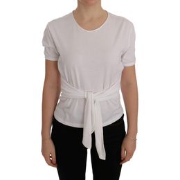 Dolce & Gabbana Dolce & Gabbana Wei&szlig;es Baumwollseide T-Shirt