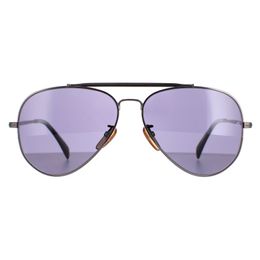 David Beckham Aviator Herren dunkel Ruthenium grau polarisiert DB1004/S