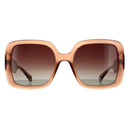 Polaroid Square Damen Beige Braun Verlauf Polarisierte Sonnenbrille