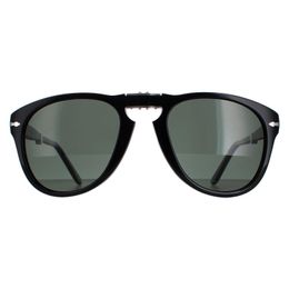 Lunettes de soleil polaris&eacute;es vertes noires de Persol