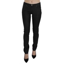 Costume National Jean skinny noir &agrave; taille basse pour femme, d&eacute;contract&eacute;, en jean