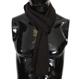 Dolce & Gabbana Dolce & Gabbana Herrenschal aus brauner Schurwolle mit gestreiftem Muster
