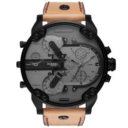 Diesel DZ7406 Mr. Daddy 2.0 Chronograph Braunes Leder Herrenuhr