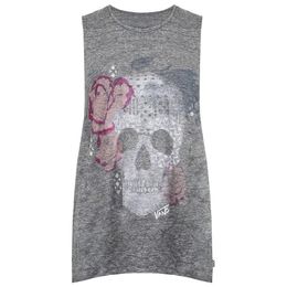 Vans von der Wand skizzenhafter Sch&auml;del Damen Grey Top