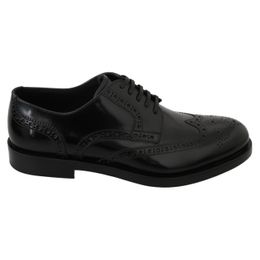 Dolce & Gabbana Dolce & Gabbana Schwarze Leder Derby Formelle Brogue-Schuhe