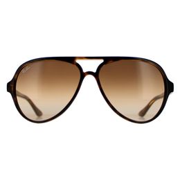 Ray-Ban Aviator Unisex-Sonnenbrille in Havannabraun mit Farbverlauf