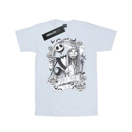 Disney - "Nightmare Before Christmas Simply Meant To Be" T-Shirt f&uuml;r Damen (Wei&szlig;)