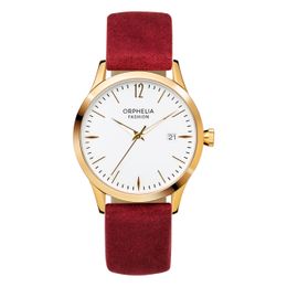 Orphelia Fashion Wildleder Damen rote Uhr OF711701