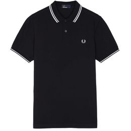 Herren Fred Perry M3600 Poloshirt mit zwei Spitzen in Navy