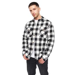 CrossHatch - "Demaro" Hemdjacke Gepolstert f&uuml;r Herren (Schwarz/Wei&szlig;)