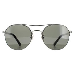 Police Polizei Aviator Herren Shiny Full Palladium Smoke Grau SPLA24 Lewis 03