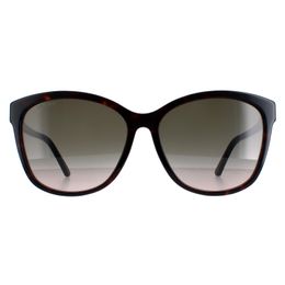 Jimmy Choo Square Damen Dunkel Havanna Braun Farbverlauf Lidie/F/SK