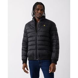 Lyle & Scott Lyle & Scott wattierte tiefschwarze Jacke mit Trichterkragen