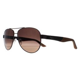 Salvatore Ferragamo Aviator Herren Matte dunkel Ruthenium grau braun Gradient SF275S