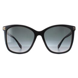 Marc Jacobs MJ 1106/S 807 9O gl&Atilde;&curren;nzende schwarze dunkelgraue Sonnenbrille mit Farbverlauf