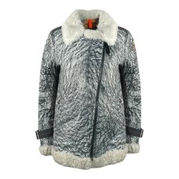 Parajumpers &ndash; Haven Shearling &ndash; Lederjacke in Neuneisengrau