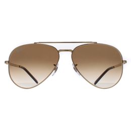 Ray-Ban Aviator Unisex Poliertes Gold Hellbraun Verlauf RB3625 Neu Aviator