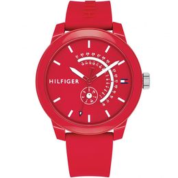 Tommy Hilfiger Denim Herren Uhr Rot 1791480