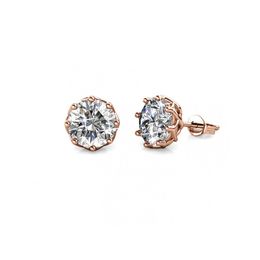 Lily Ohrringe - Rose Gold und Kristall