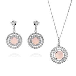 Orphelia 'Rivera' Damen 925 Sterling Silber Set: Kettenanh&auml;nger + Ohrringe - Silber SET-7481/PC