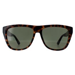 Gucci Rectangle Herren Havanna Gr&uuml;n GG1345S