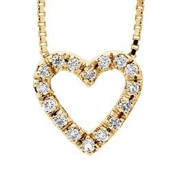 Collier Diamants 0,070 Cts Or Jaune 18 Carats